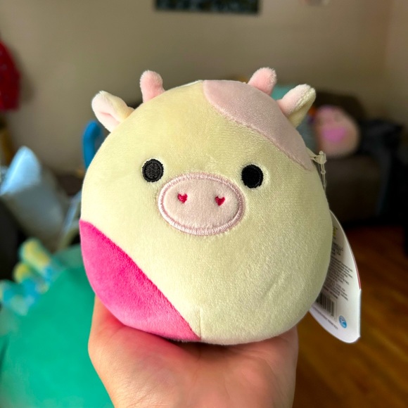 Squishmallows | Accessories | Caedyn The Cow Nwt Htf 5 In Valentines ...